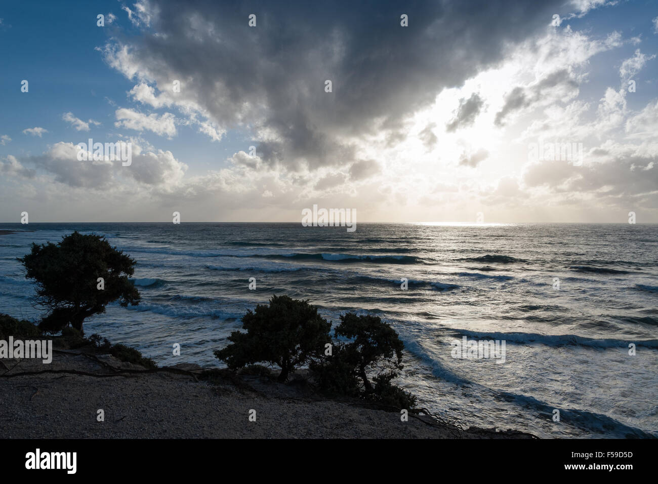 Cloudscape in winter in Kos island, Greece Stock Photo - Alamy