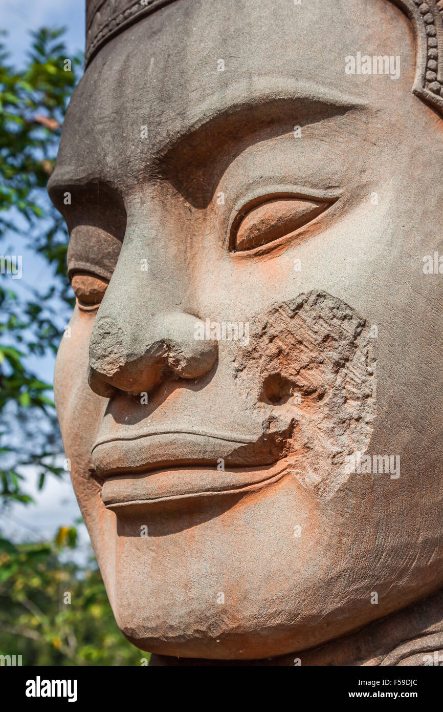 Face. Angkor Wat/ Angkor Thom. Cambodia Stock Photo - Alamy