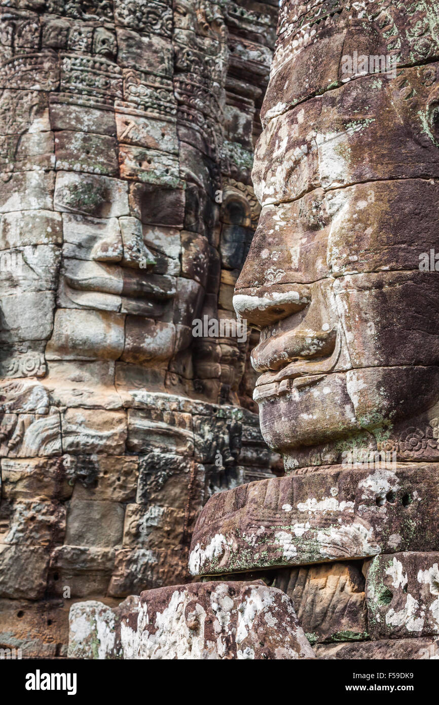Stone murals and sculptures in Angkor wat, Cambodia Stock Photo - Alamy