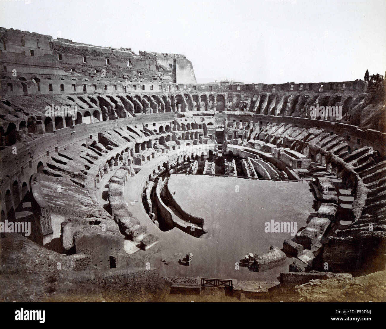 Inside the Flavian Amphitheatre, or Colosseum, Rome, Italy Stock Photo ...