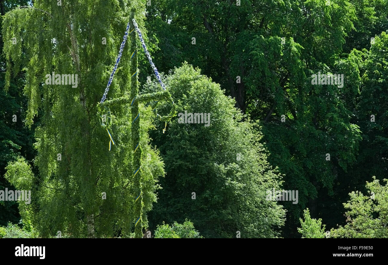 Midsummer tree midsummer pole hi-res stock photography and images - Alamy
