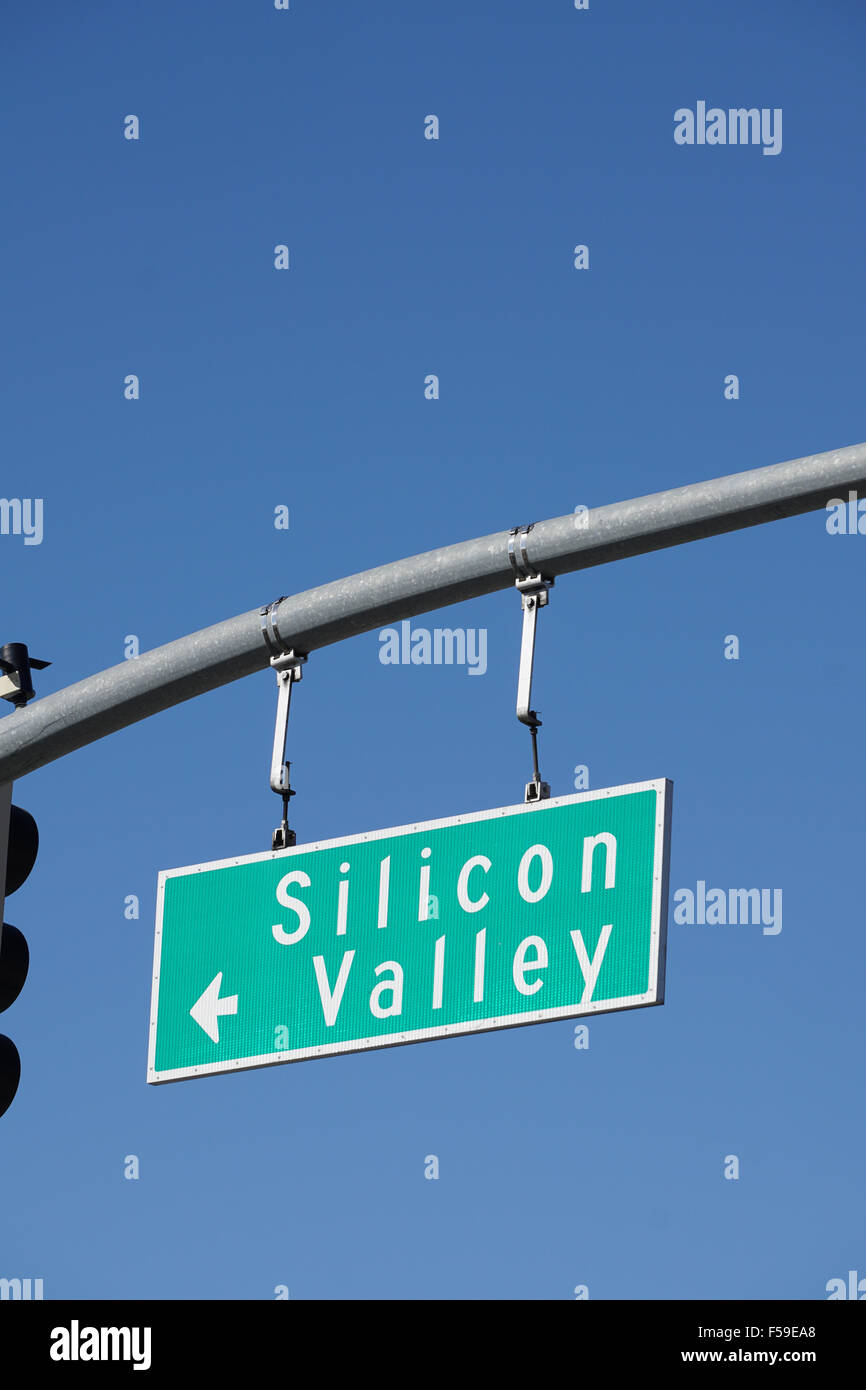 Silicon Valley Street Sign Stock Photo - Alamy