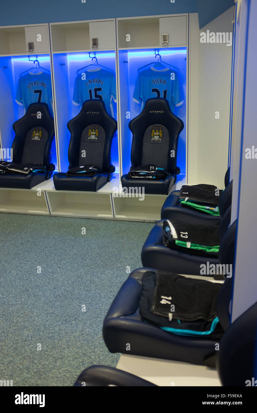 Manchester city dressing room hi-res stock photography and images - Alamy