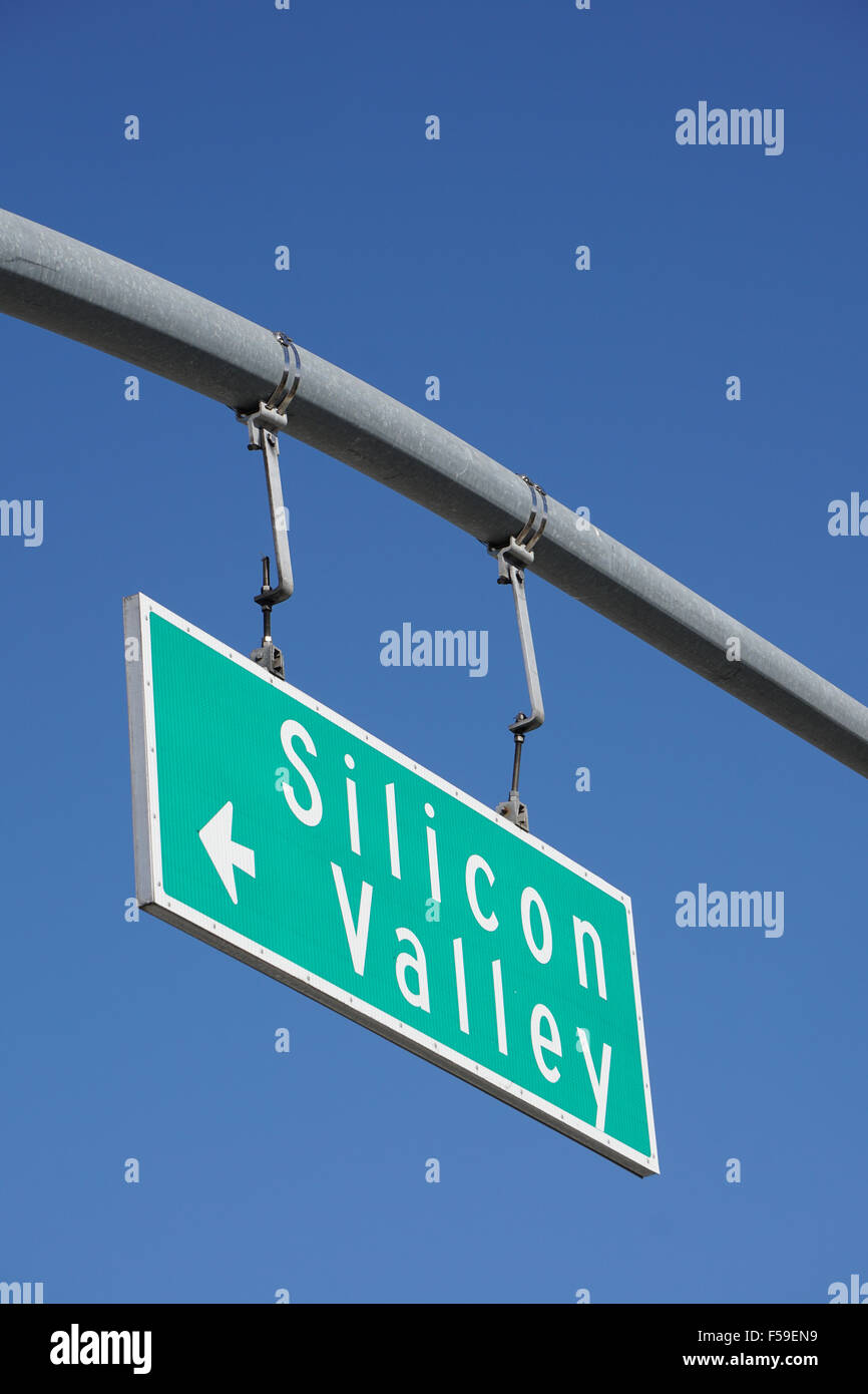 Silicon Valley Street Sign Stock Photo - Alamy
