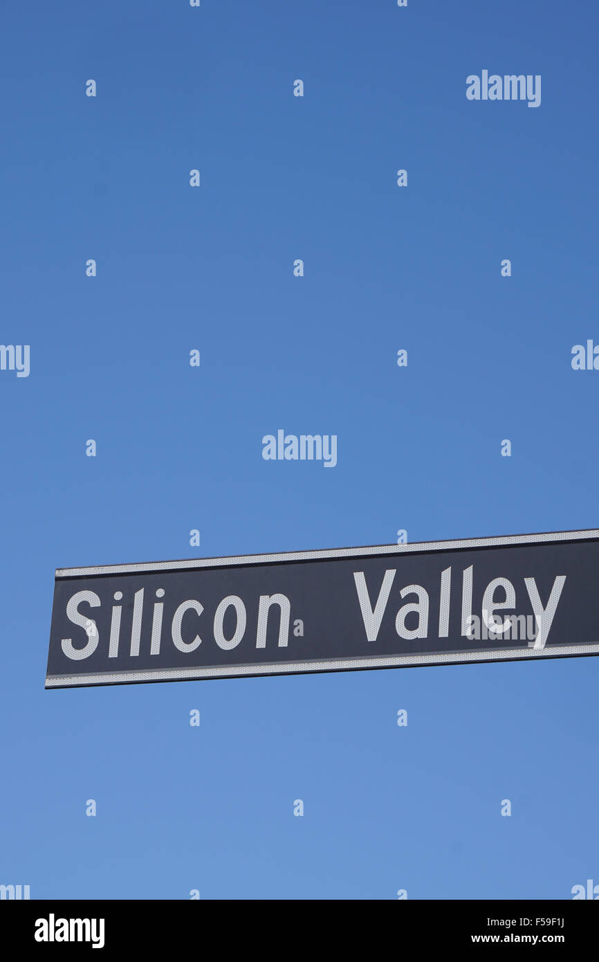 Silicon Valley Street Sign Stock Photo - Alamy
