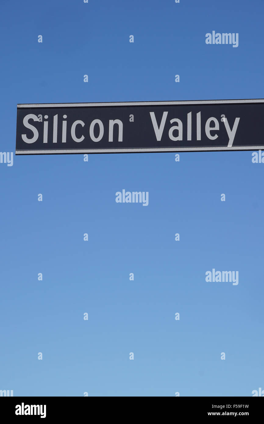 Silicon Valley Street Sign Stock Photo - Alamy