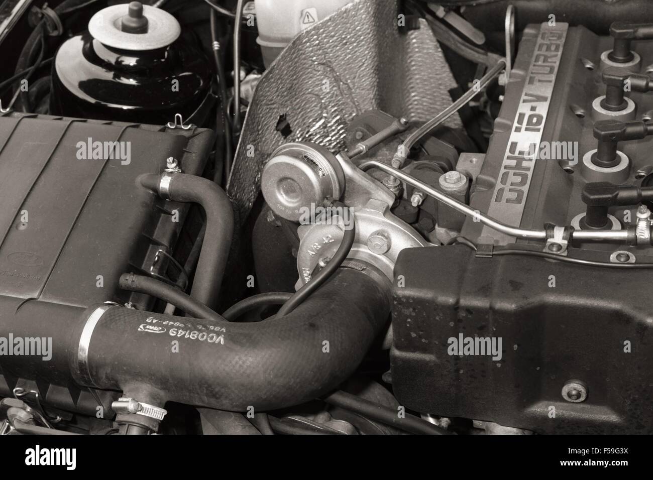 Ford Sierra RS Cosworth - in black on road test in 1986 when launched ...