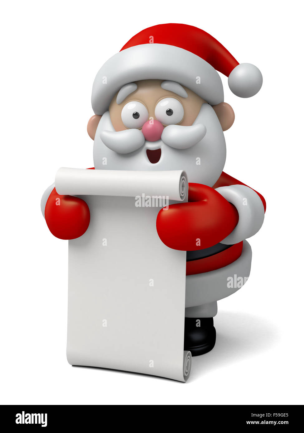 Santa claus christmas list Cut Out Stock Images & Pictures - Alamy