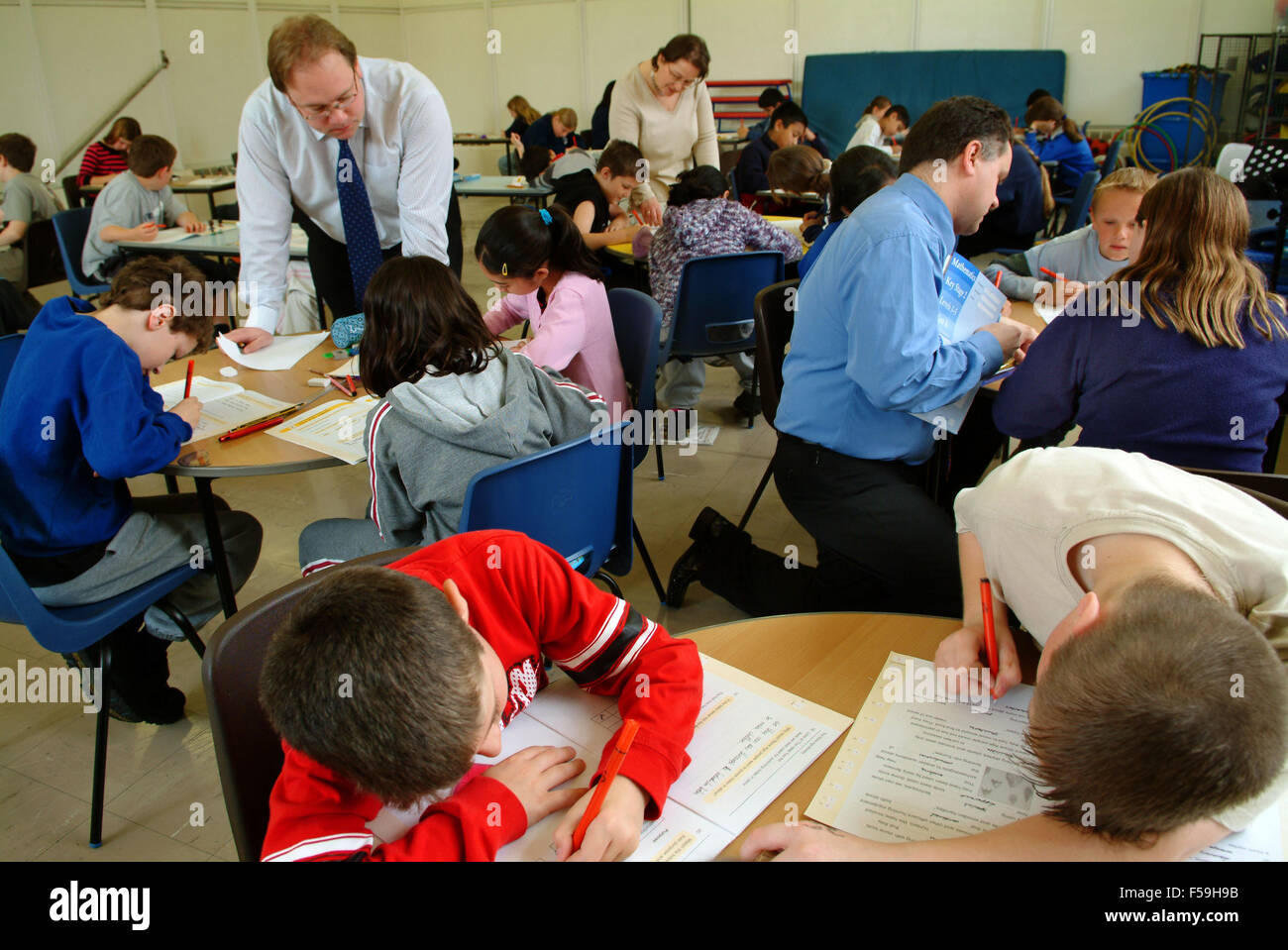 Students sitting their year 6 SATs test at Roath Park Primary School ...