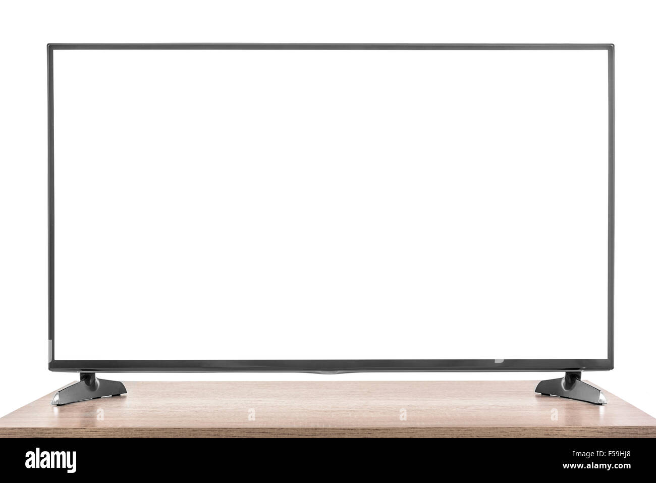 TV set isolated on white background Stock Photo - Alamy