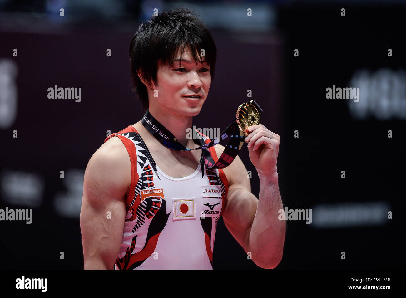 Glasgow, UK. 30th Oct, 2015. KOHEI UCHIMURA of Japan won the All-Around ...
