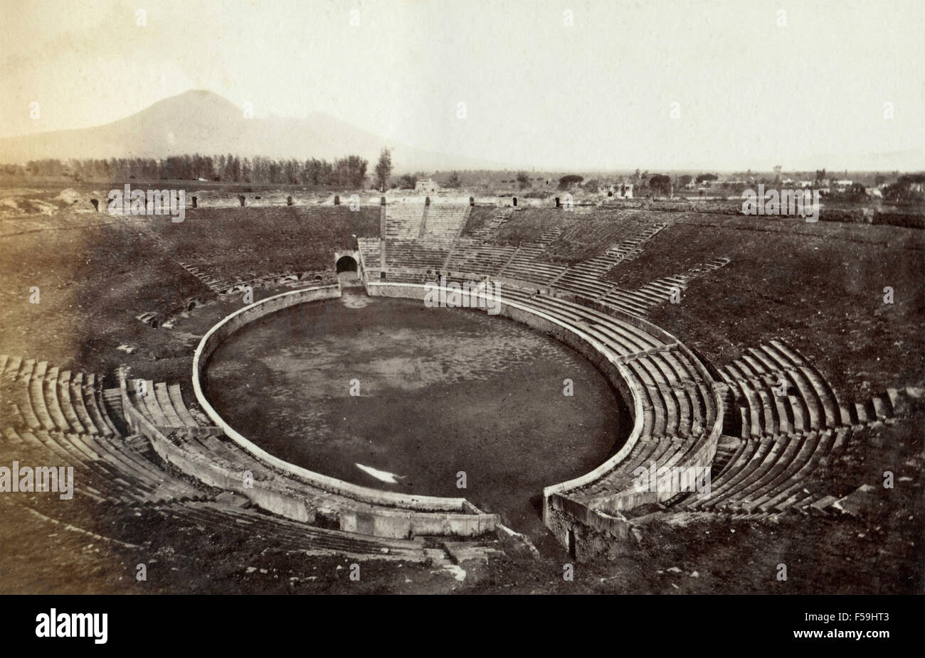 The amphitheater of Pompeii, Italy Stock Photo - Alamy