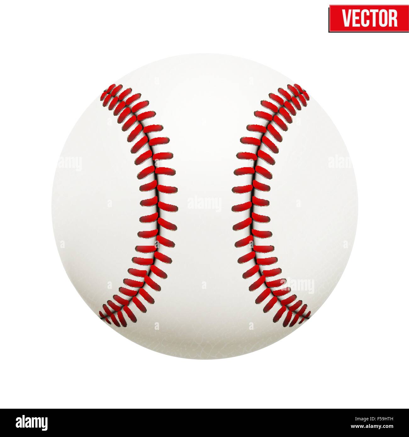 Vector illustration of baseball leather ball Stock Vector Image & Art ...