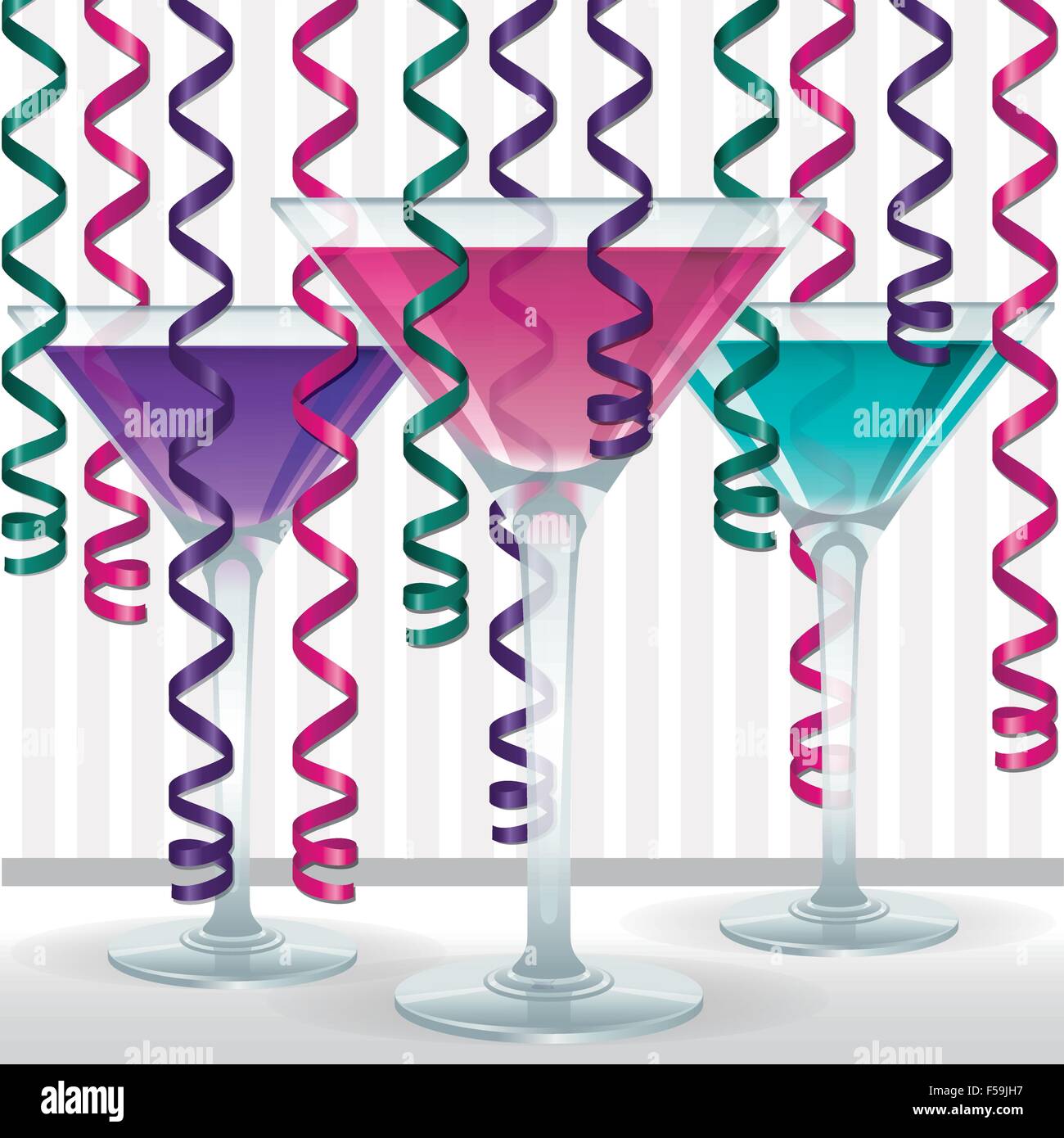 Purple cocktail Stock Vector Images - Alamy