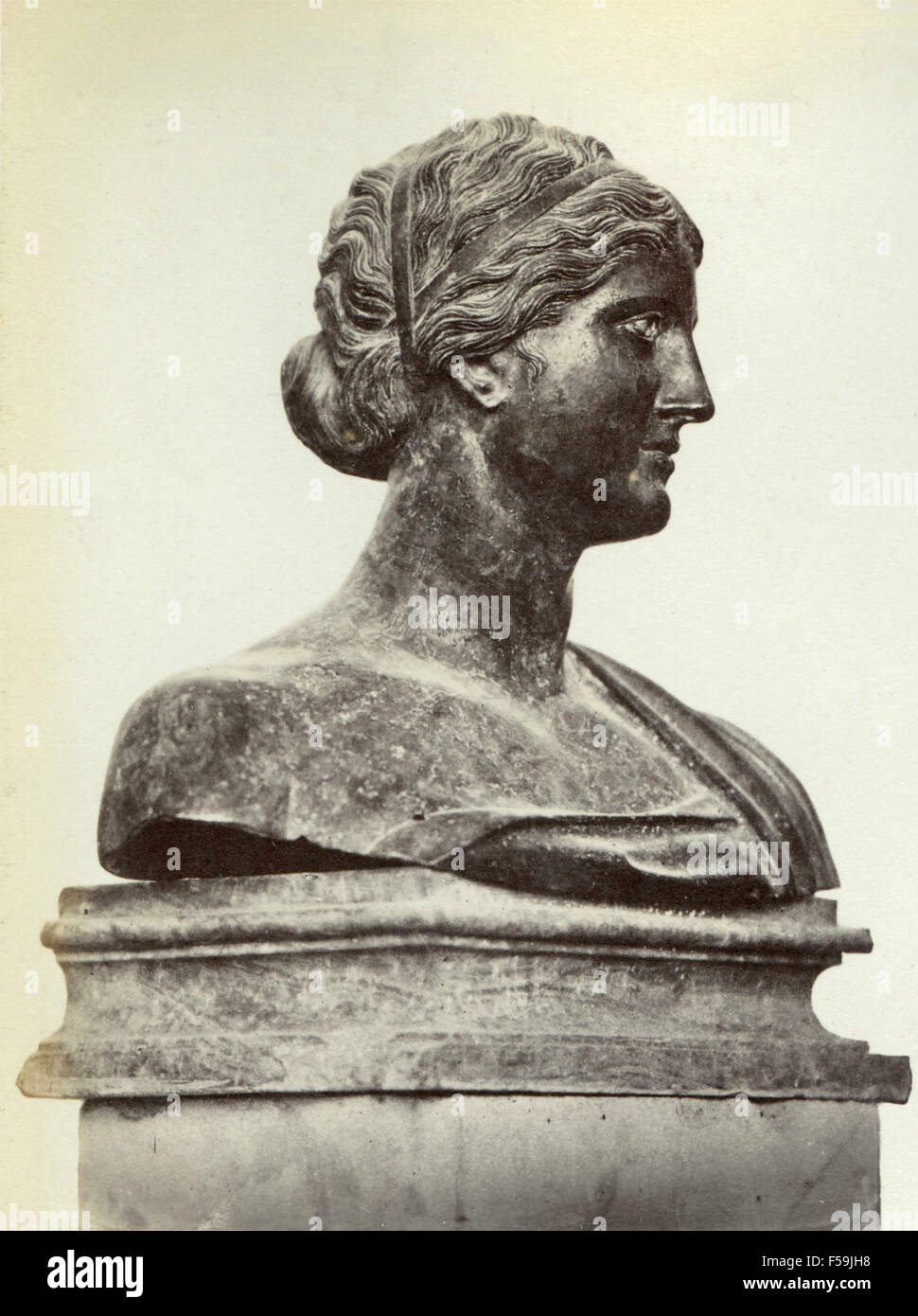 Statue of Poppea, Naples, Italy Stock Photo - Alamy