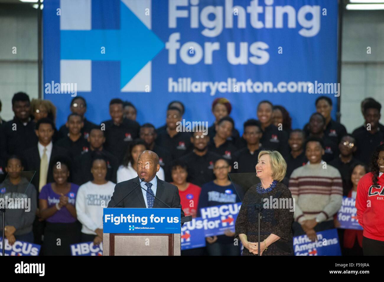 Hillary clinton with john lewis hi-res stock photography and images - Alamy