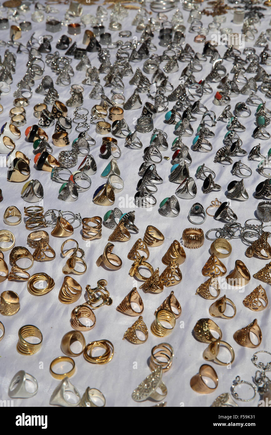 Silver jewelry display hi-res stock photography and images - Alamy