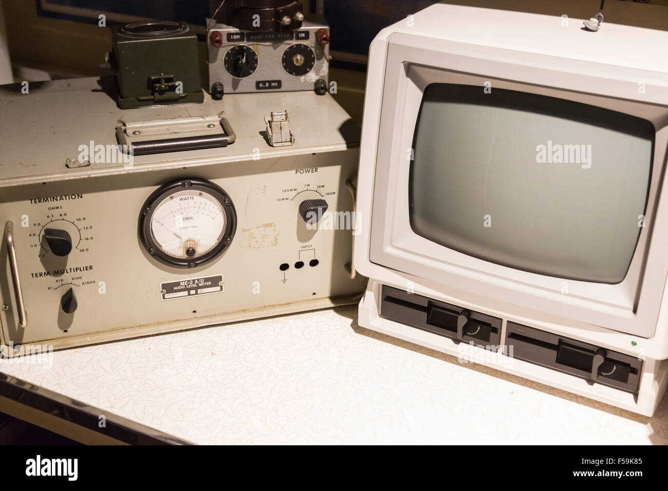 Vintage Audio Components and Computer Monitor Abstract Stock Photo - Alamy