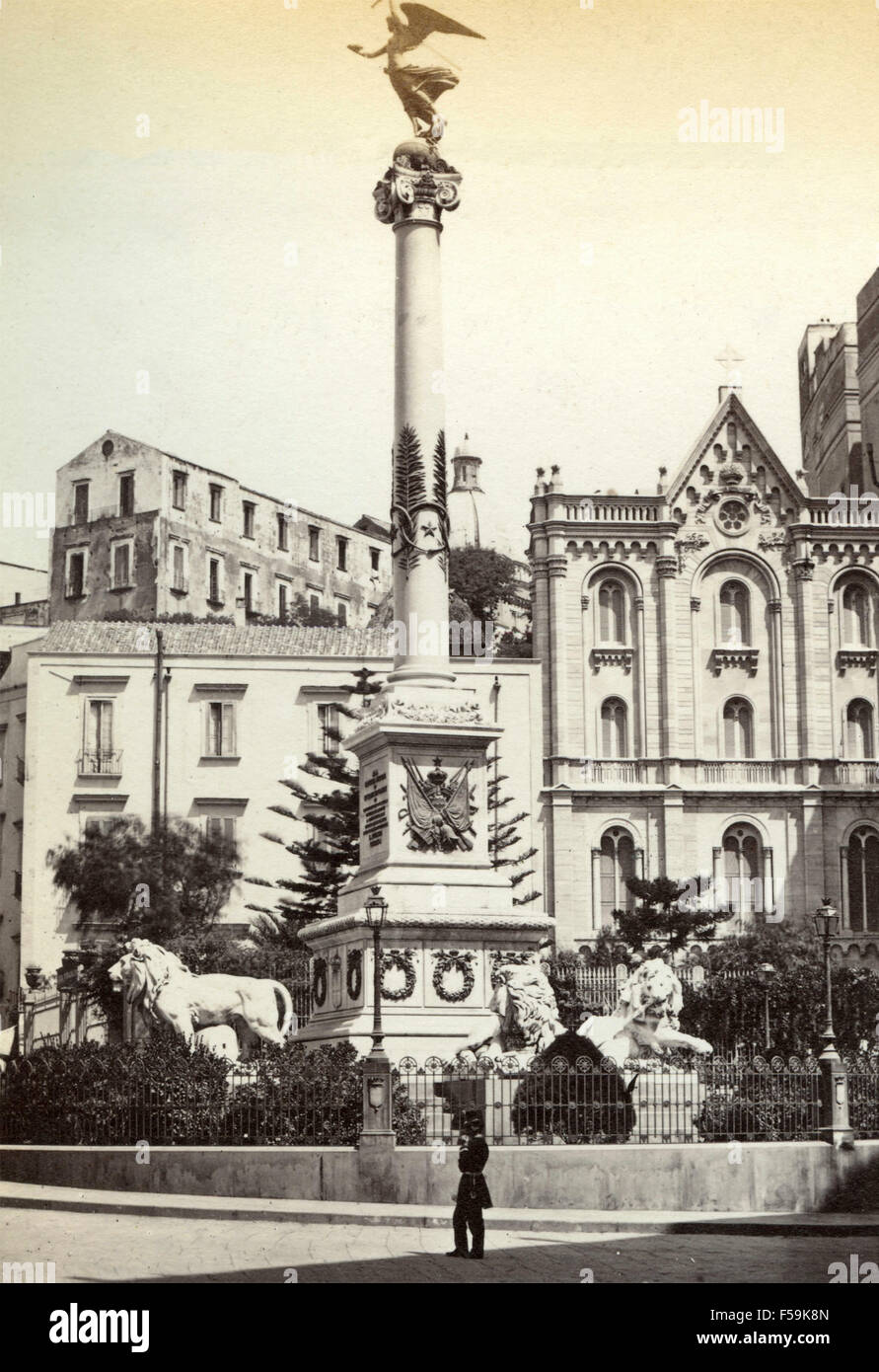 Martyrs' Square, Naples, Italy Stock Photo - Alamy