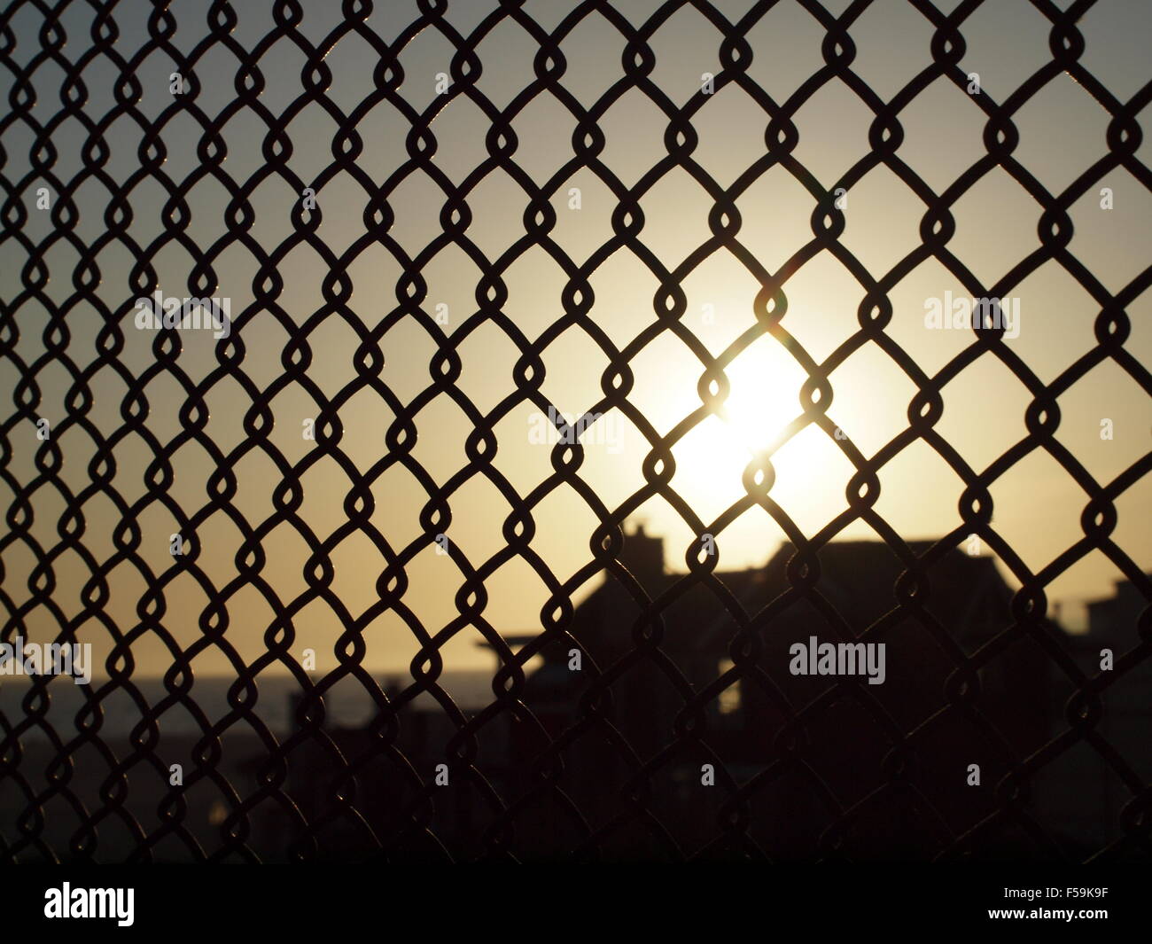 Fence for sunset hi-res stock photography and images - Alamy