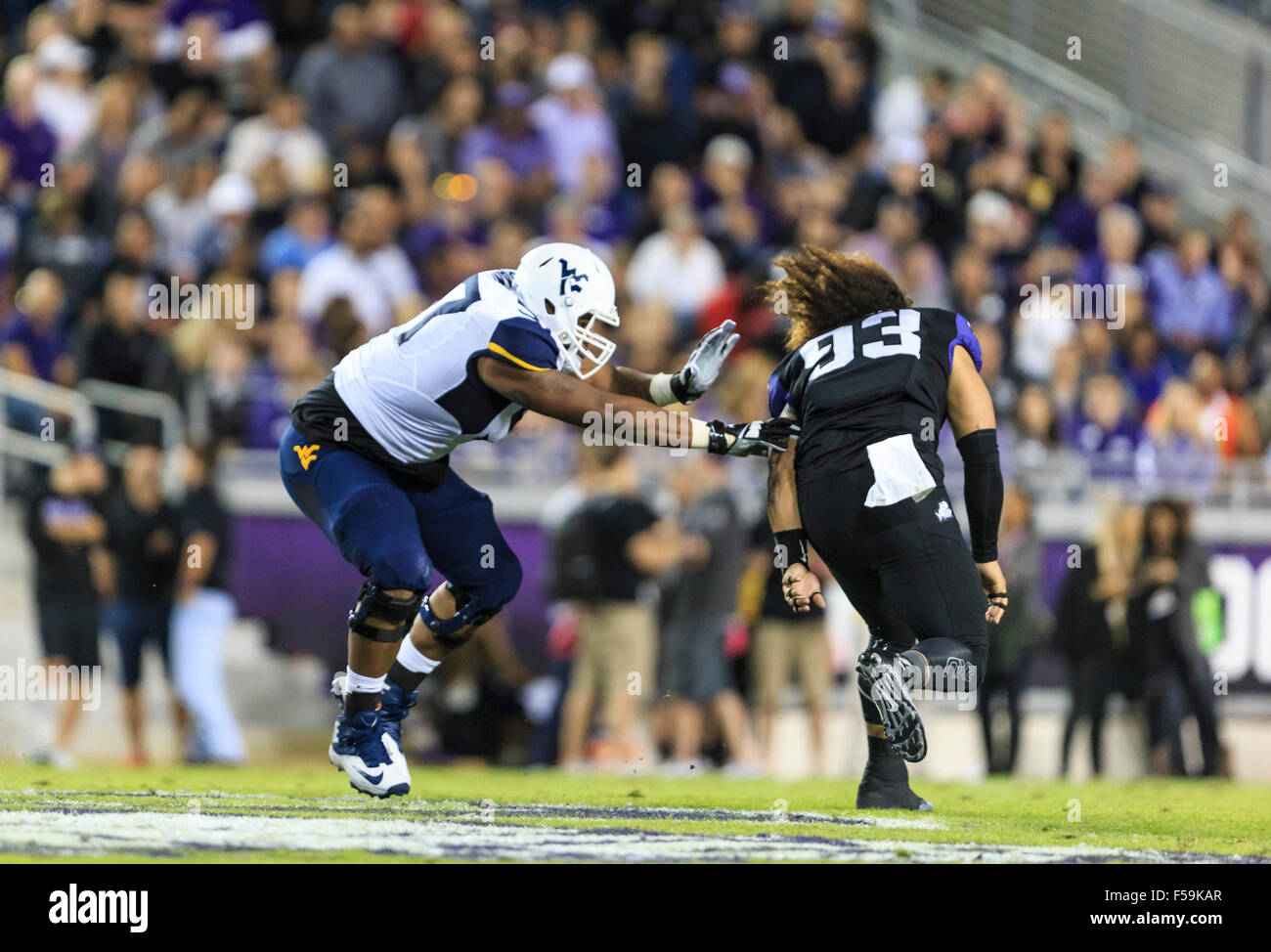 Fort Worth, Texas, USA. 29th Oct, 2015. offensive lineman Adam Pankey ...
