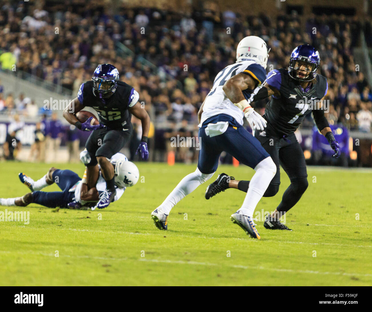 Fort Worth, Texas, USA. 29th Oct, 2015. wide receiver Kolby Listenbee ...