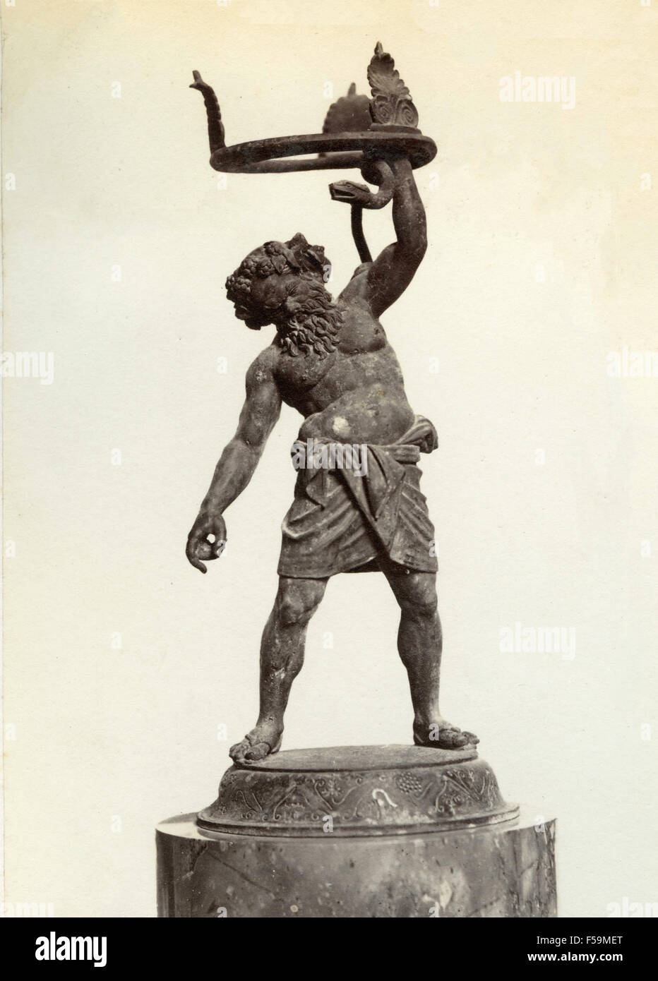 Silenus, bronze statue, Pompei, Italy Stock Photo - Alamy