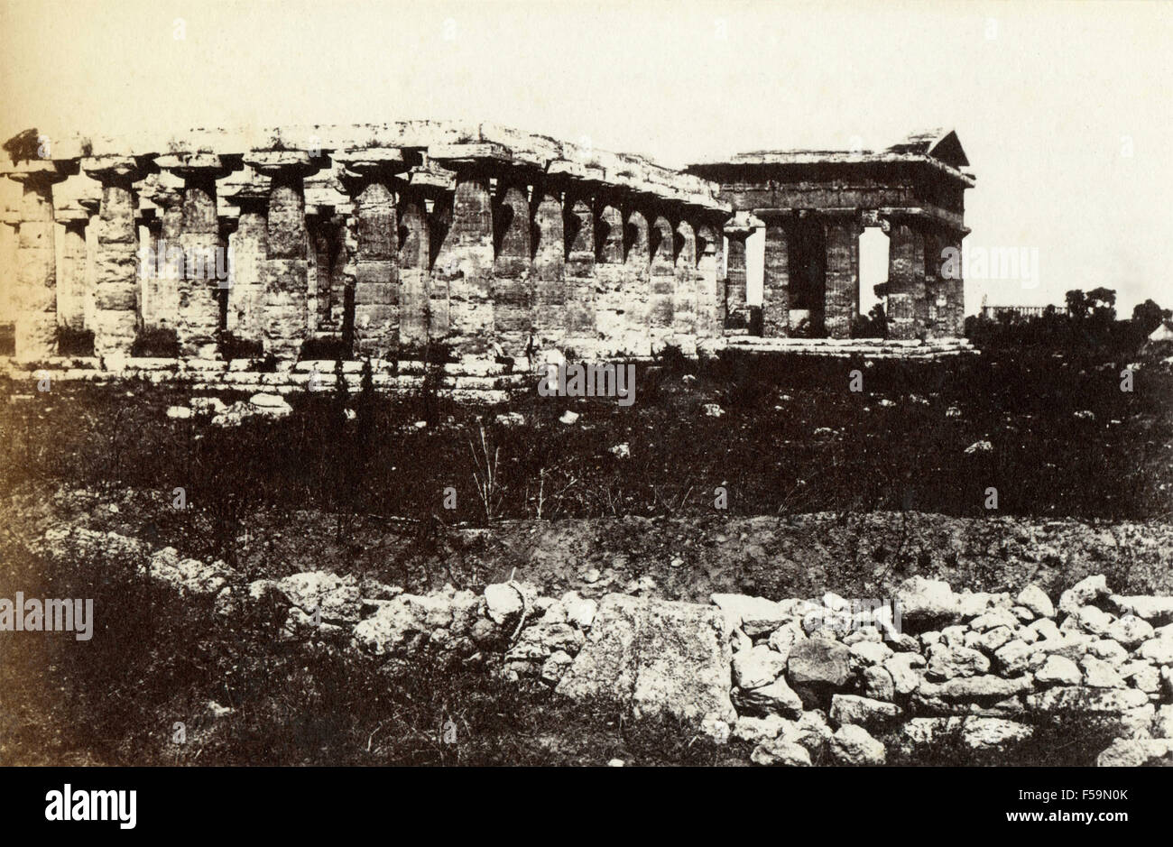 The three temples of paestum hi-res stock photography and images - Alamy