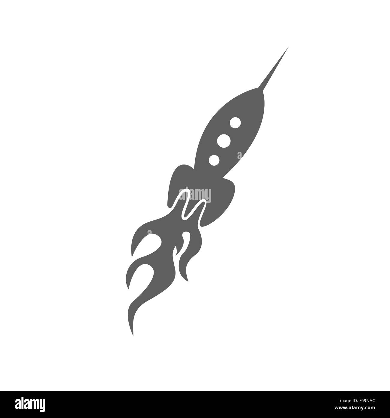 Rocket icon vector Stock Vector Image & Art - Alamy