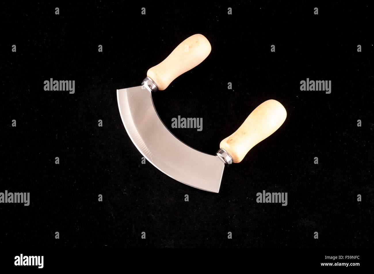 Curved Metallic Knife Tool Stock Photo - Alamy