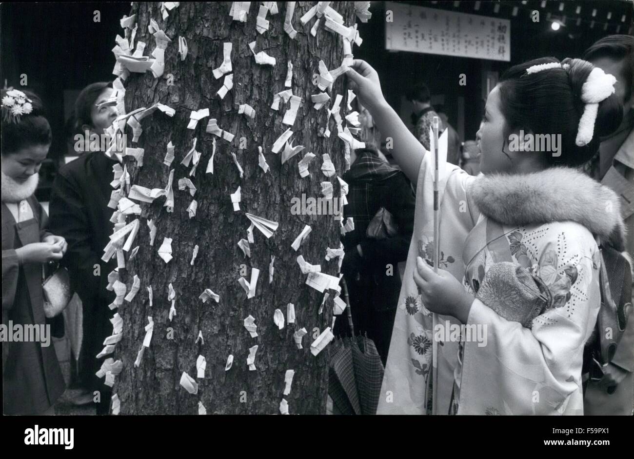 1972 - Japanese New Year ''Fortune'' Trees; It is a new year tradition ...