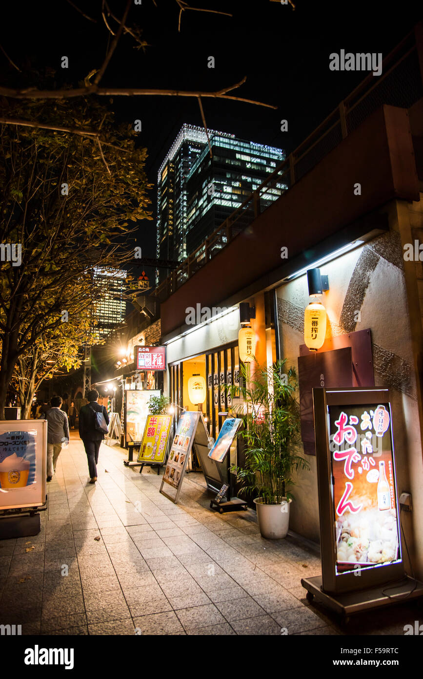 Street scene around Yurakucho station,Minato-Ku,Tokyo,Japan Stock Photo ...