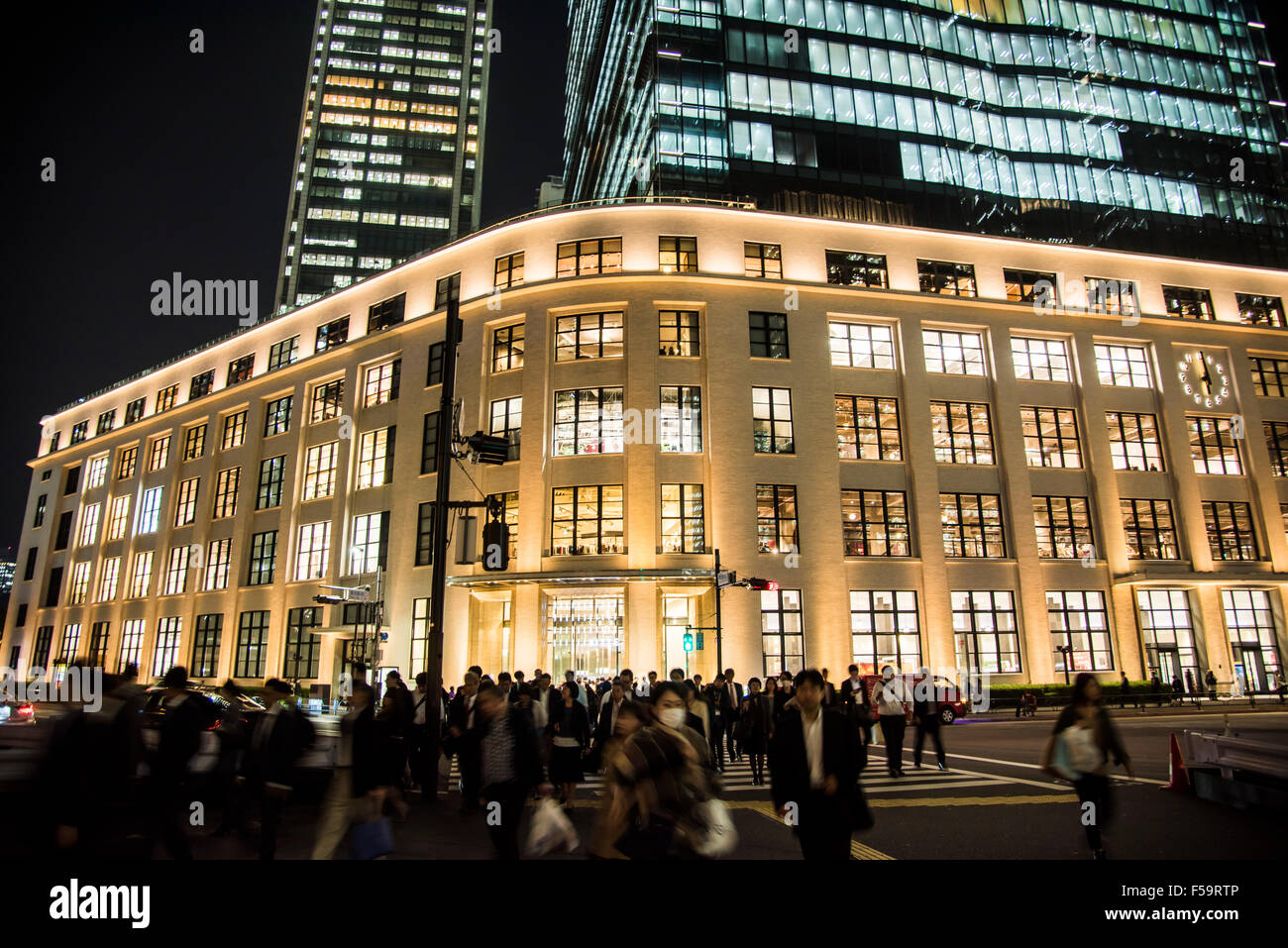 Exterior of department store Kitte,Chiyoda-Ku,Tokyo,Japan Stock Photo ...
