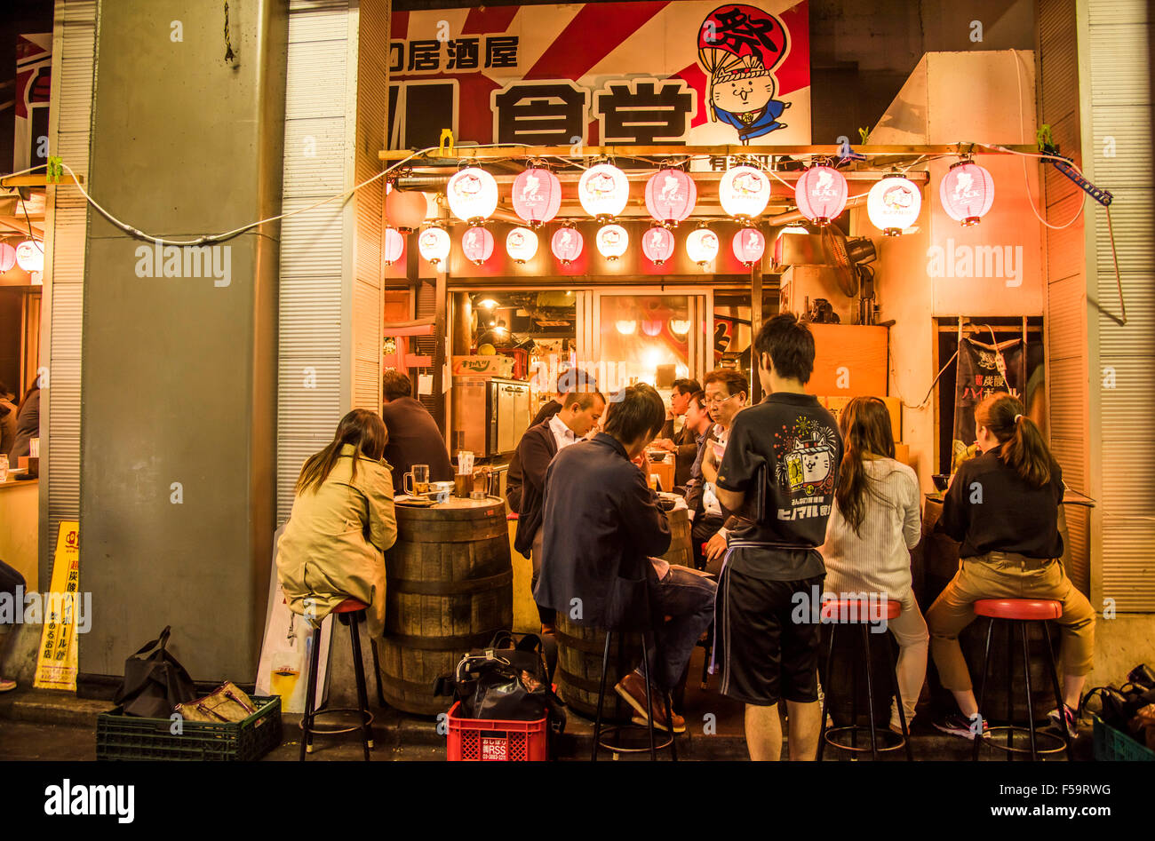 Street scene around Yurakucho station,Minato-Ku,Tokyo,Japan Stock Photo ...