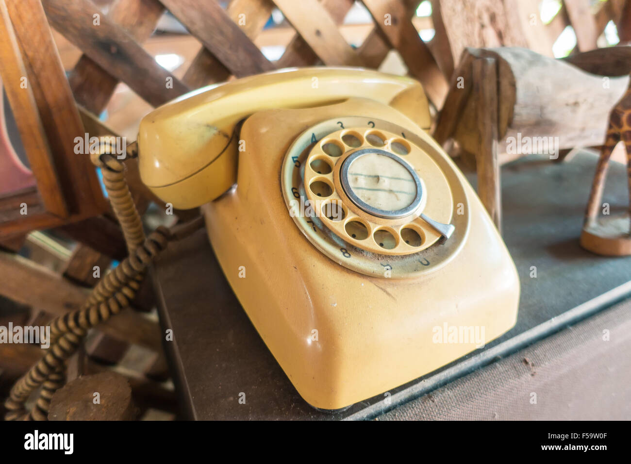 Retro phone cord hi-res stock photography and images - Alamy