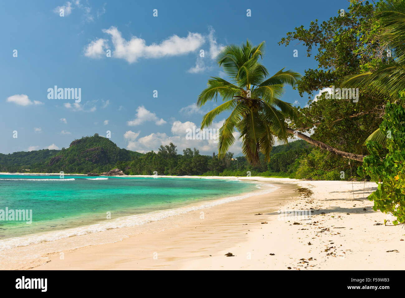 Tropical beach at Mahe island Seychelles. Horizontal shot Stock Photo ...