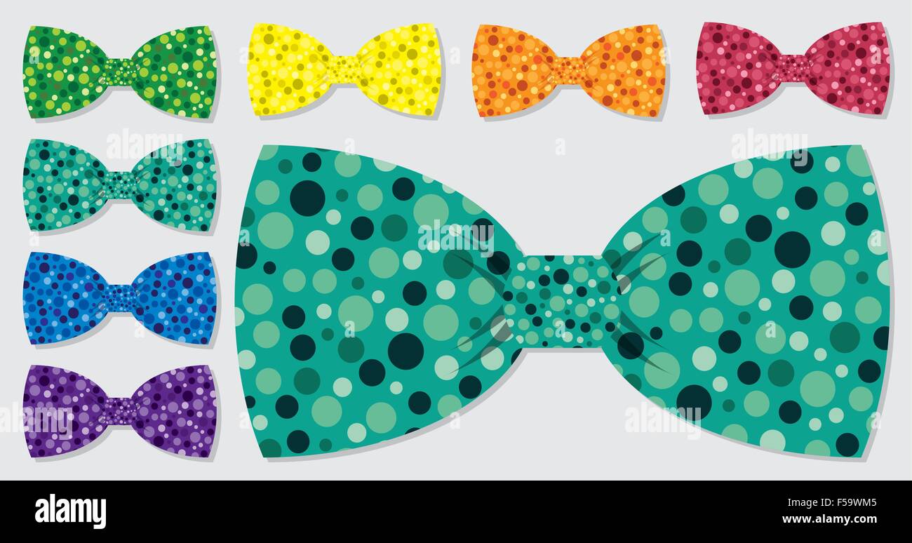 Retro bow tie set in vector format Stock Vector Image & Art - Alamy