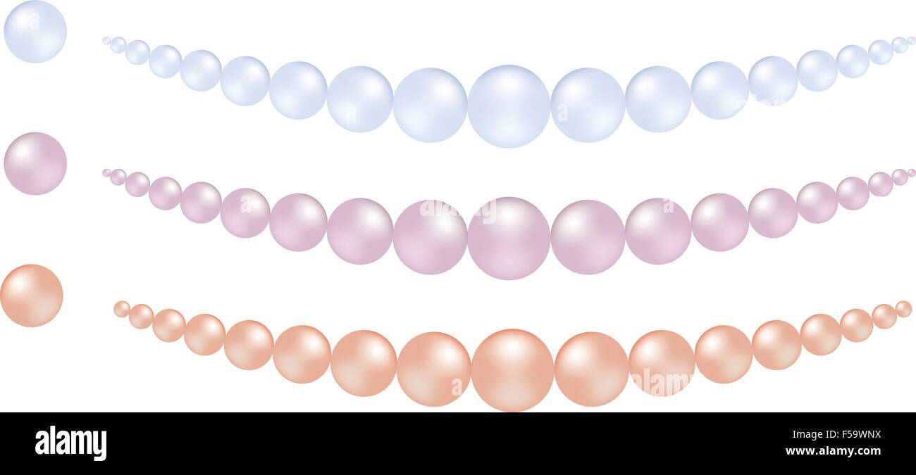 Natural Coloured Pearls in vector format Stock Vector Image & Art - Alamy