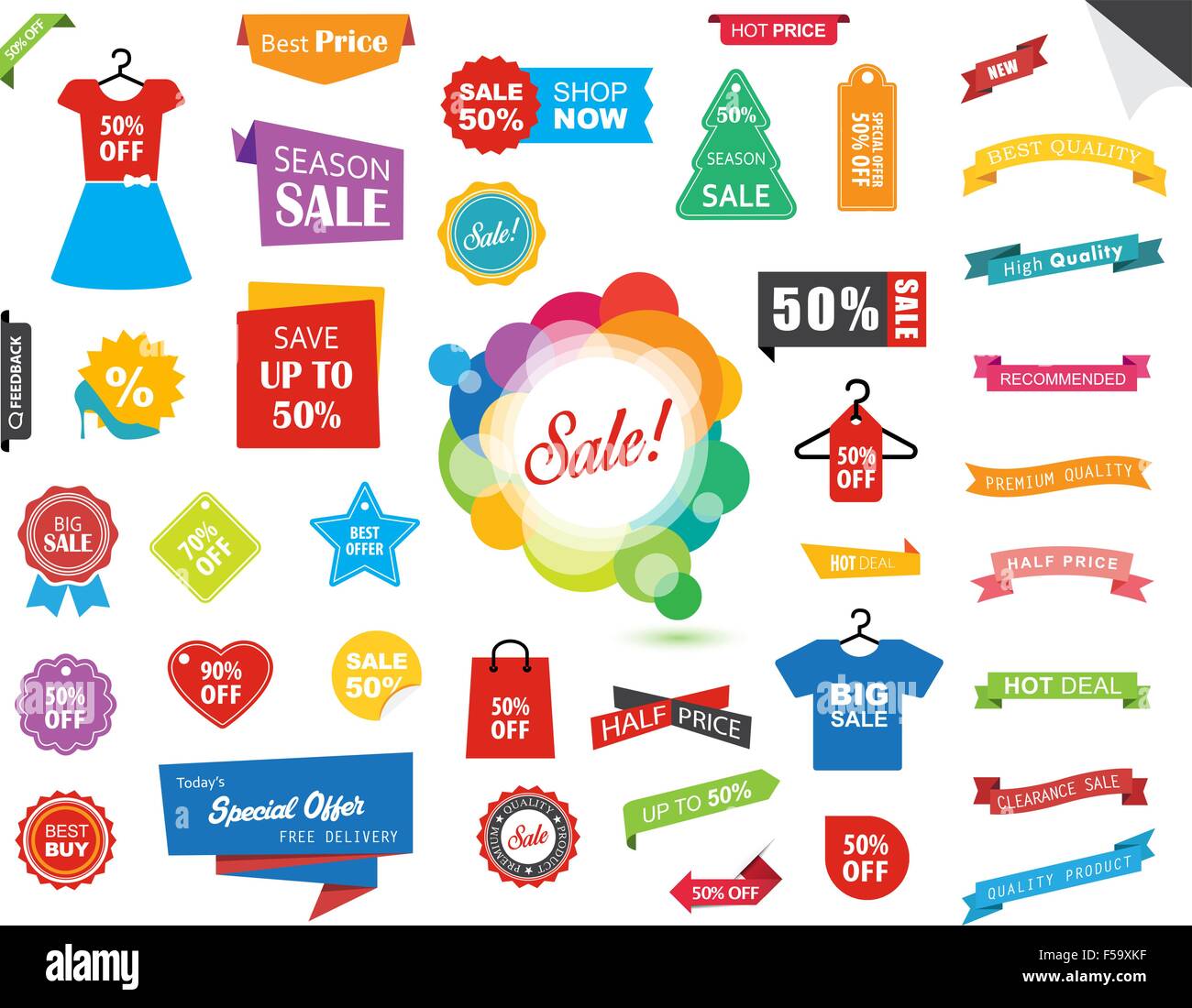 This image is a vector file representing a Sale Label Tag Sticker ...