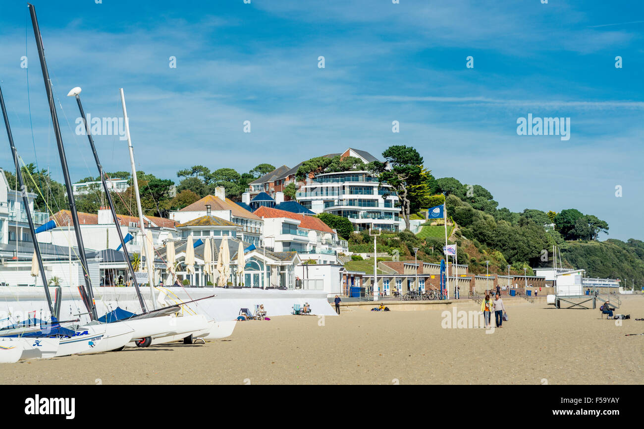 View of beach at Sandbanks, Poole, Dorset. UK. Taken on 29th September ...