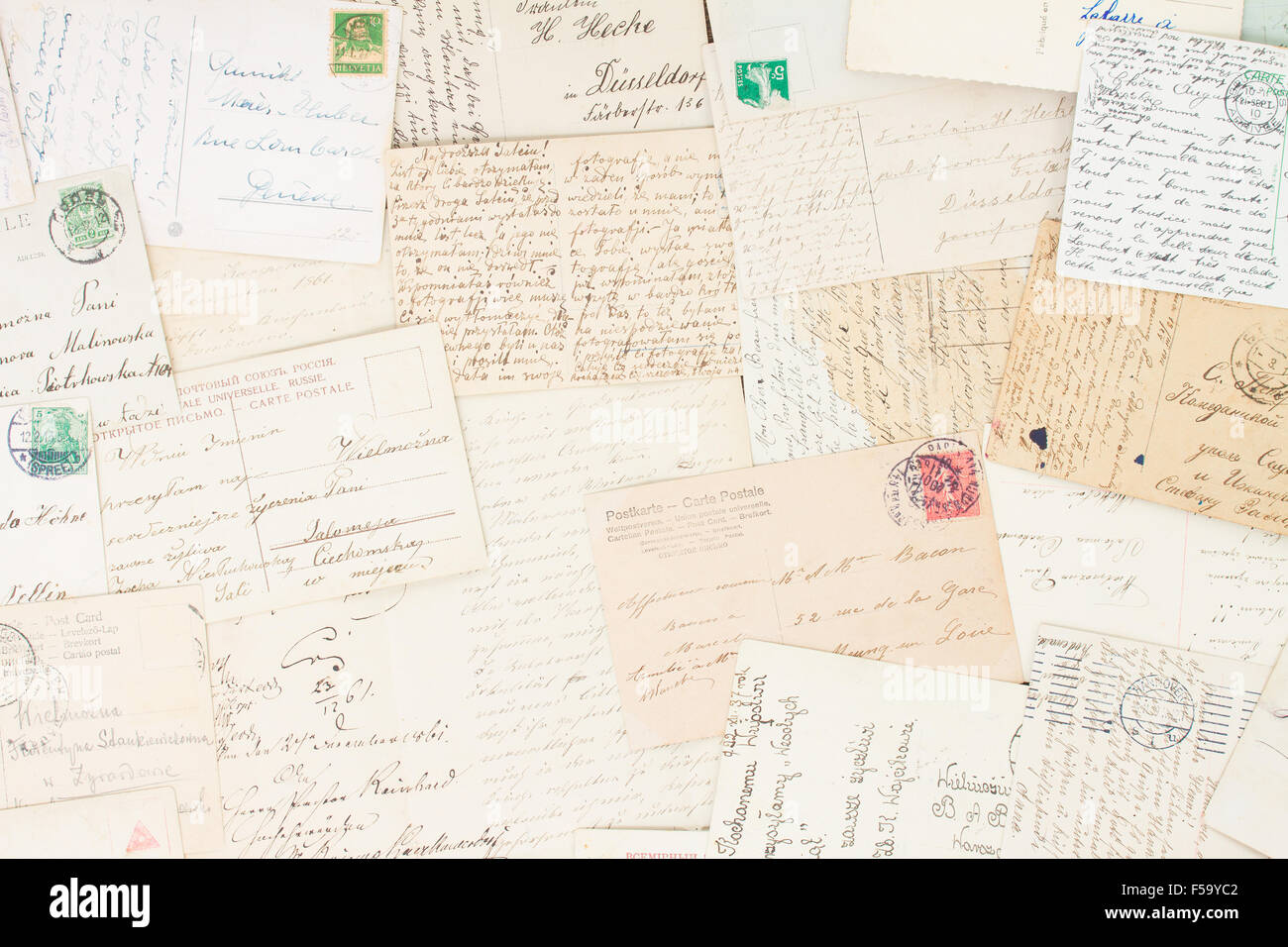 Texture old paper handwritten text hi-res stock photography and images ...