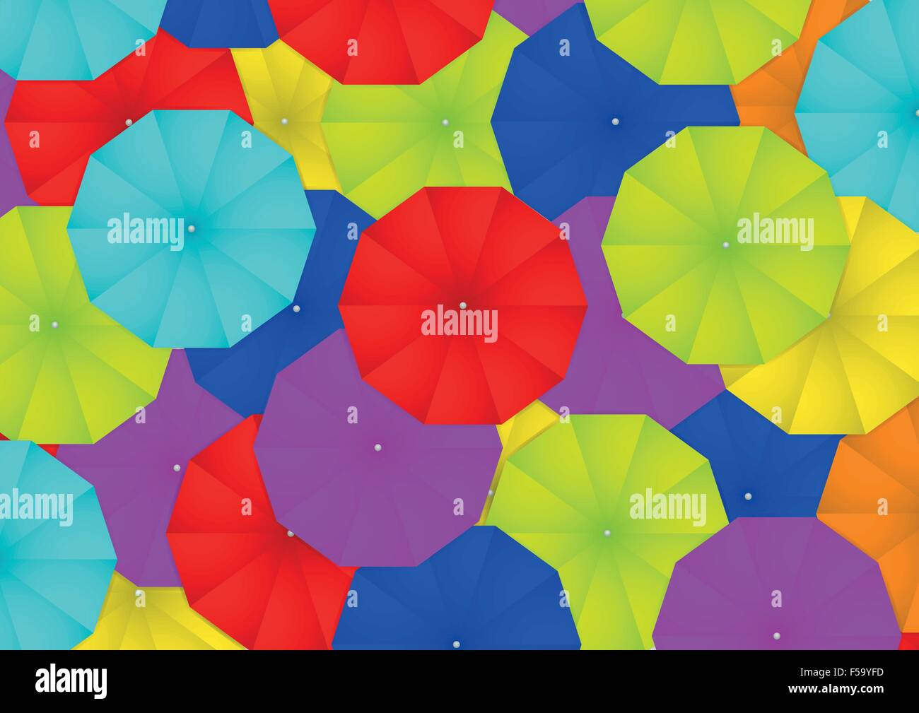 Colorful umbrella abstract background, VECTOR, EPS10 Stock Vector Image ...