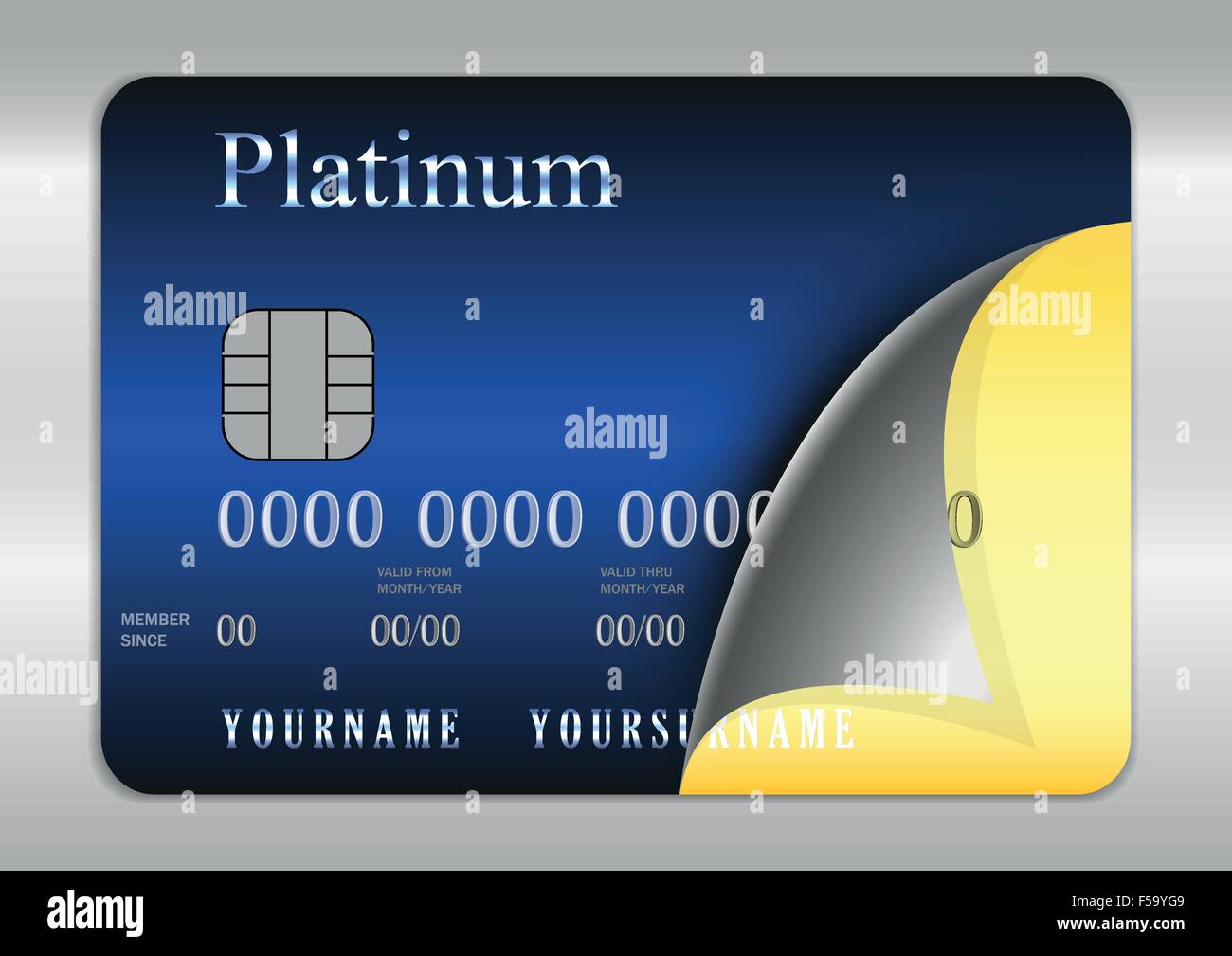 Blue credit card, VECTOR, EPS10 Stock Vector Image & Art - Alamy