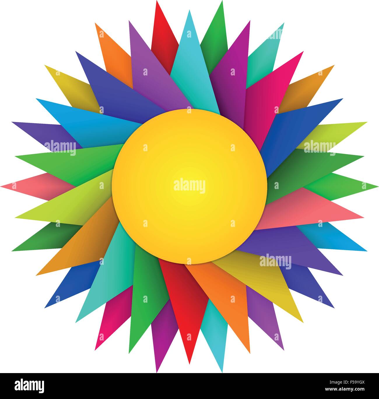 How to make paper flower Stock Vector Images - Alamy