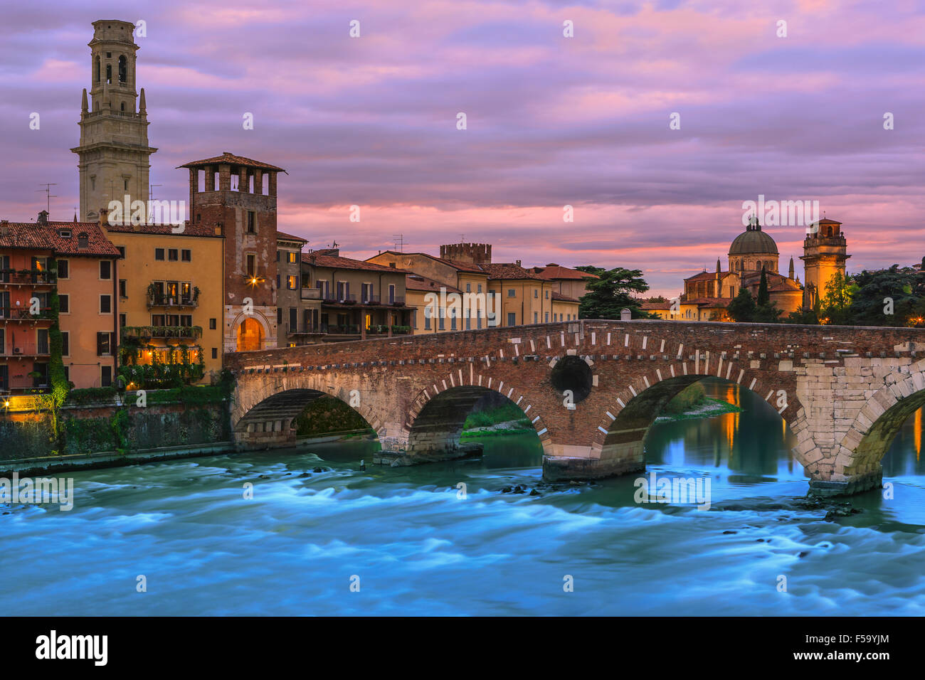 Verona italy scenery adige river hi-res stock photography and images ...