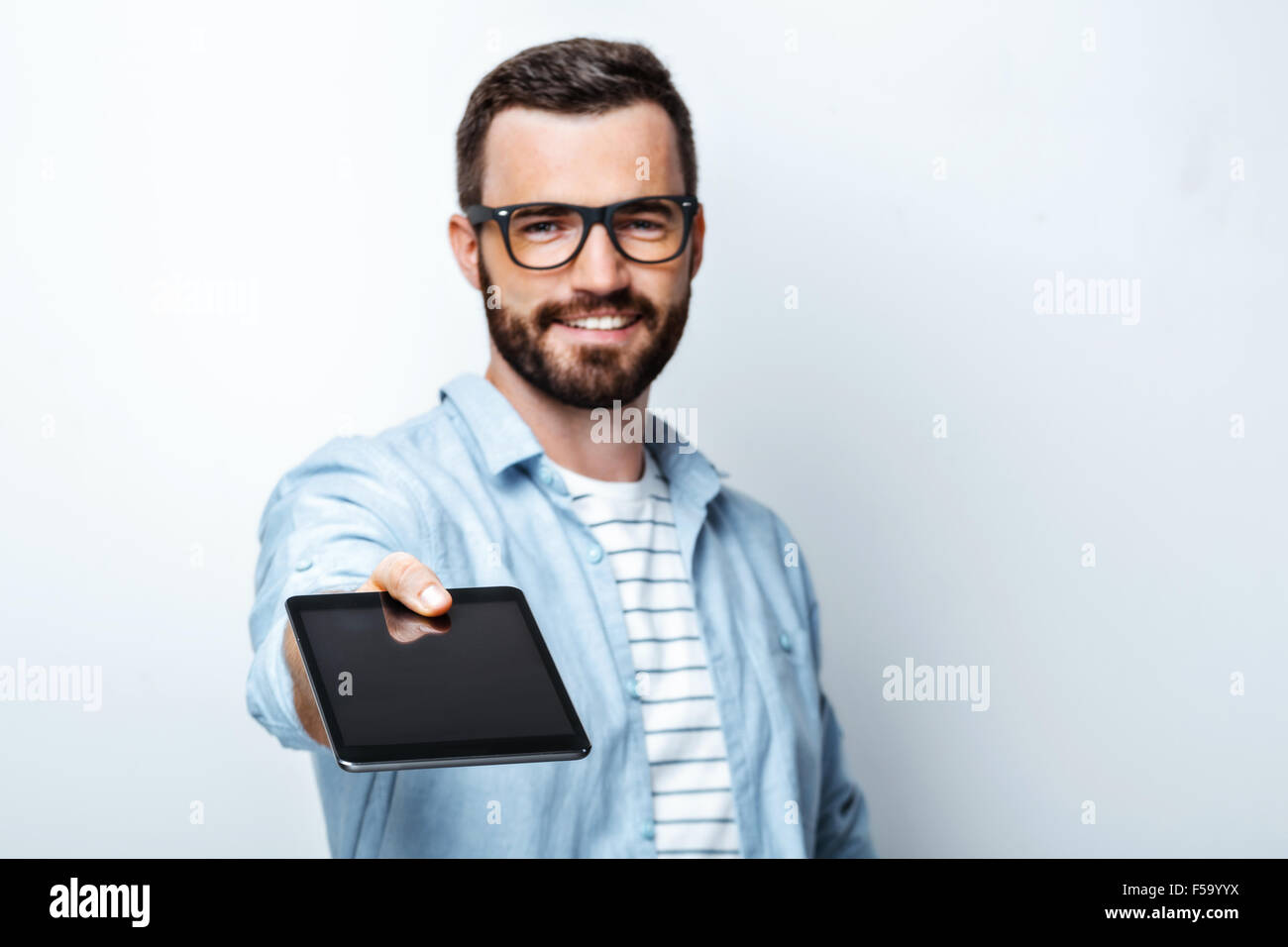 Concept for young stylish man on white background Stock Photo - Alamy