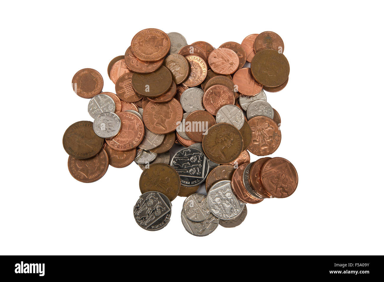 Silver 1p coin hi-res stock photography and images - Alamy