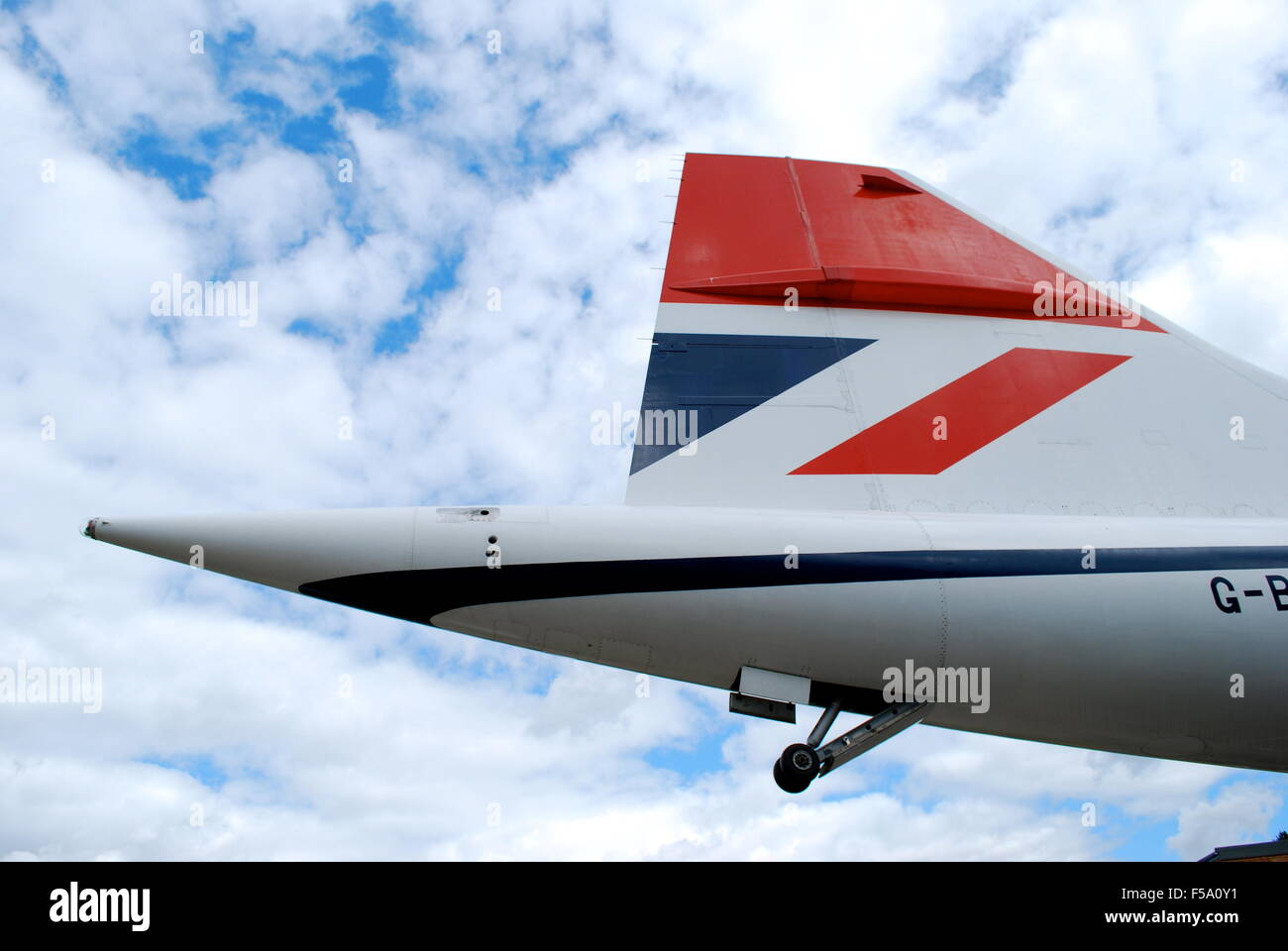 Concorde tail fin Stock Photo - Alamy