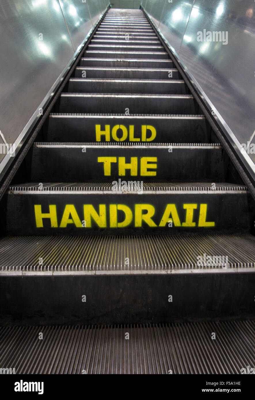 Hold the handrail hi-res stock photography and images - Alamy