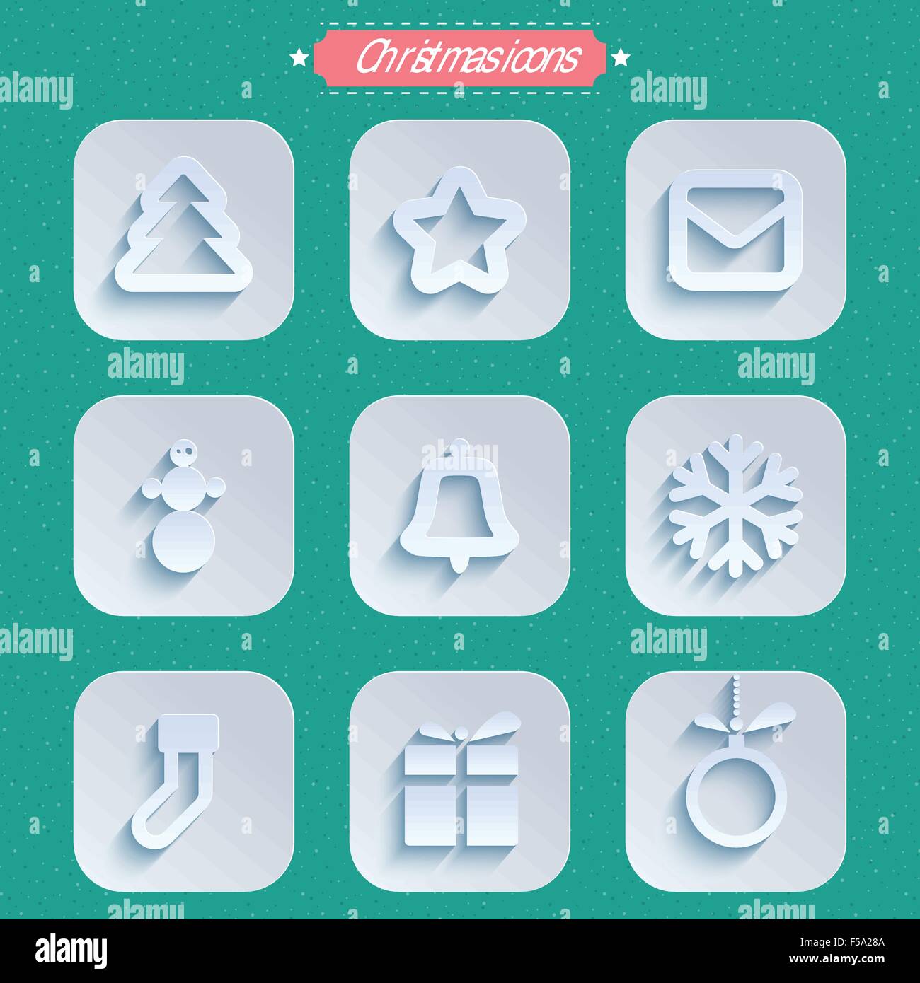 Paper cut christmas background Stock Vector Images - Alamy